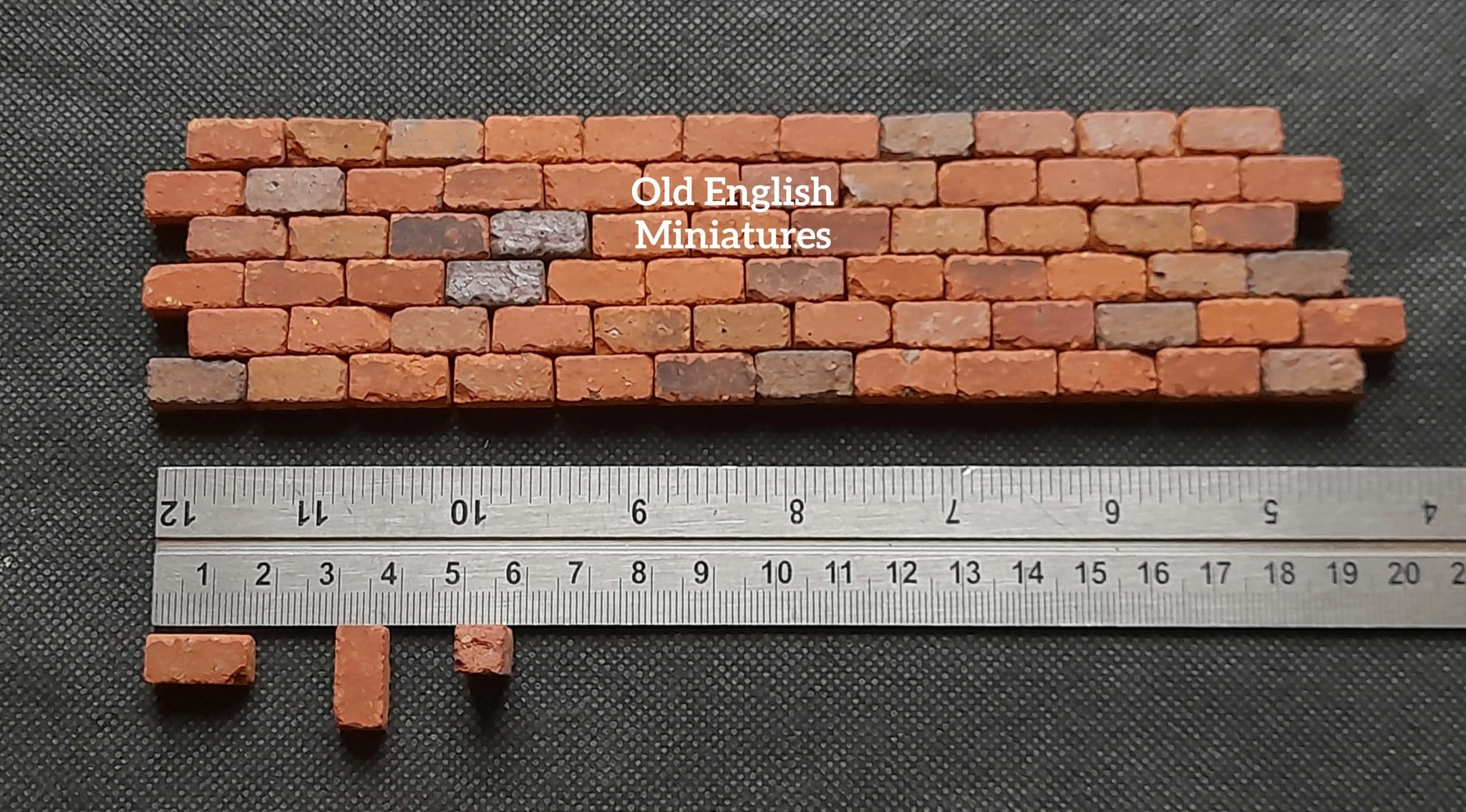 Dolls House, 70 Real Vintage Miniature Mix Red Bricks, Half Bricks ...