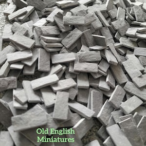 BULK BUY, 10 PACKS of Real Miniature Slate Slips, New Look 3D Wall ...