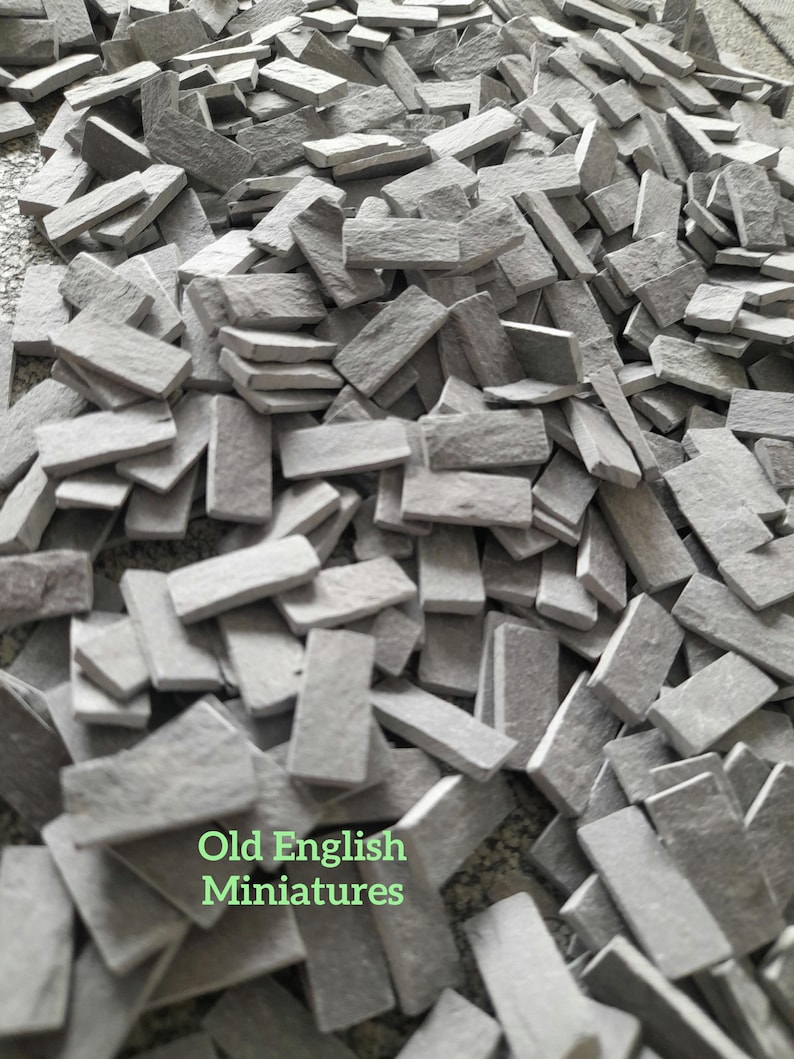 BULK BUY, 10 PACKS of Real Miniature Slate Slips, New Look 3D Wall ...
