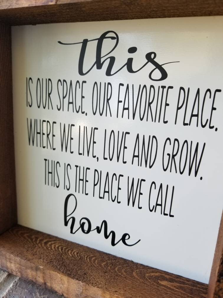 8x8 Wood Sign, Signs of Encouragement, Home Sign, Small Wood Sign, Wood ...