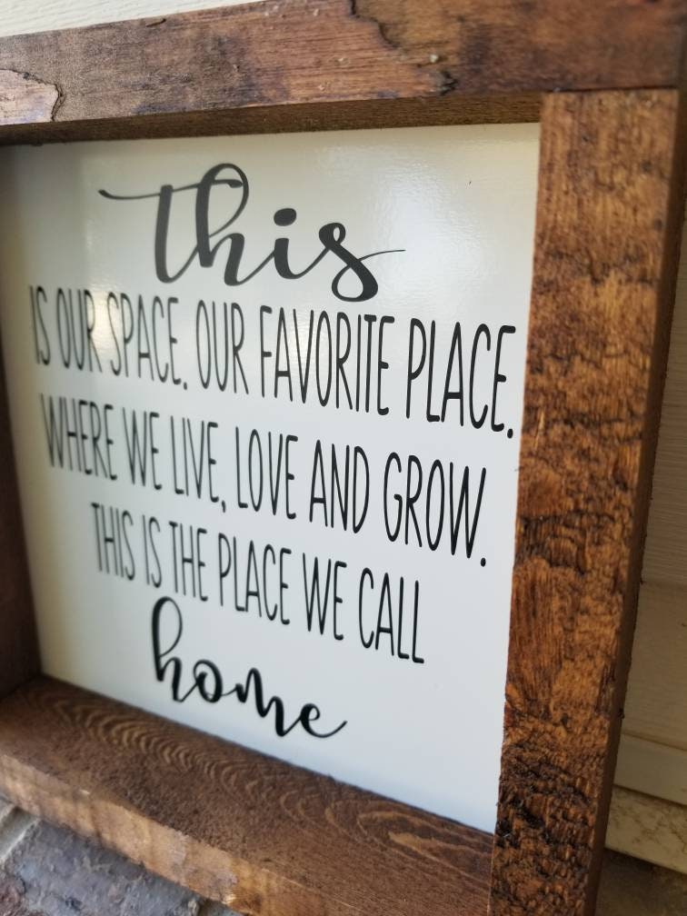 8x8 Wood Sign, Signs of Encouragement, Home Sign, Small Wood Sign, Wood ...