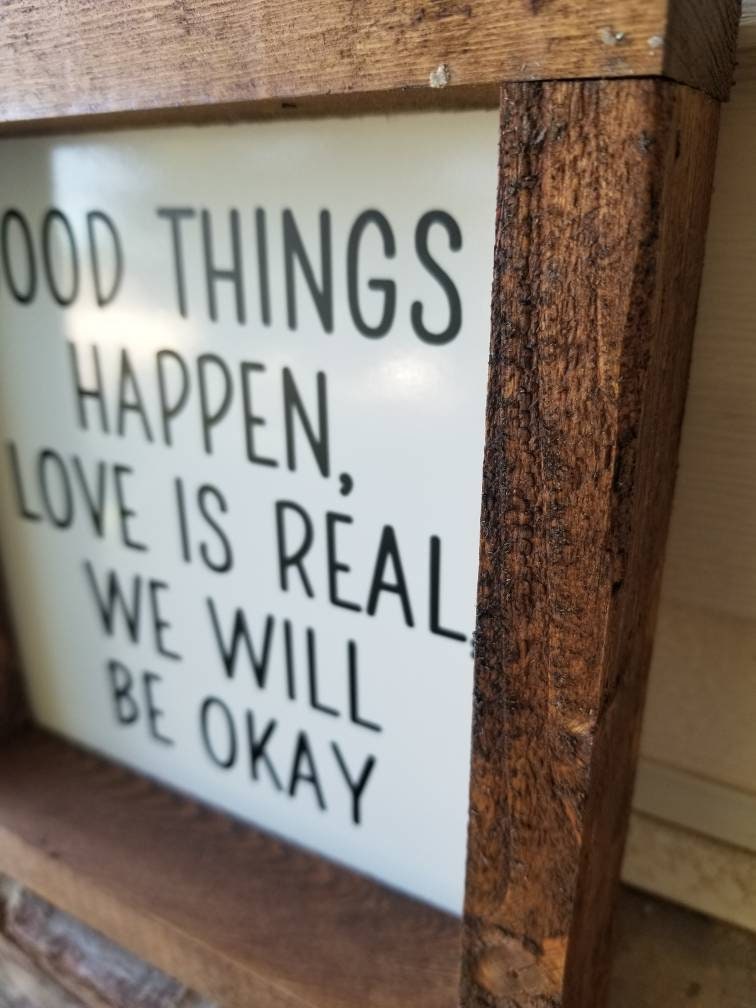 8x8 Wood Sign, Signs of Encouragement, Home Sign, Small Wood Sign, Wood ...