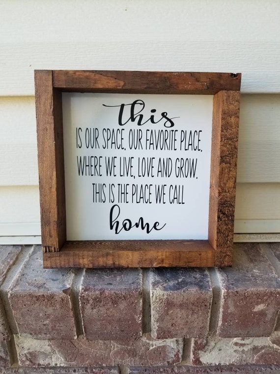 8x8 Wood Sign Signs of Encouragement Home Sign Small Wood - Etsy