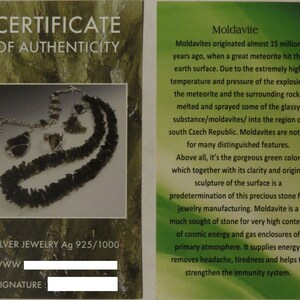 Trillion Facet Moldavite 925 Sterling Silver Pendant - Museum Grade ...