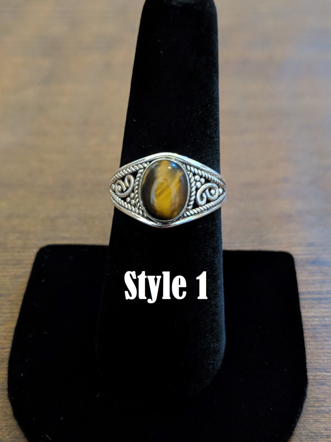 Anillos de plata Ojo de Tigre - Diferentes Diseños - Joyas de Cristal ...