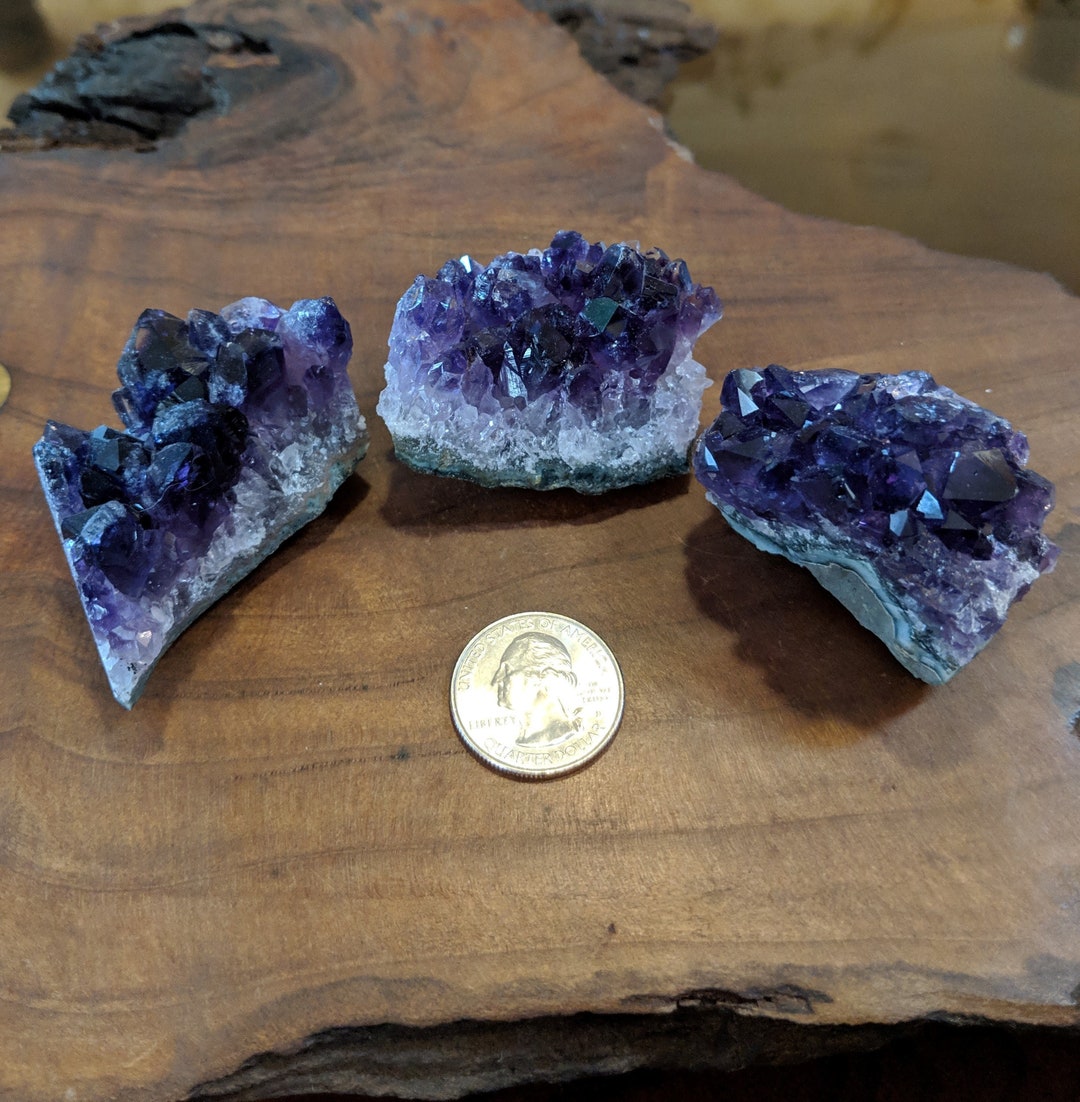 Small Amethyst Clusters From Uruguay - Make Your Own Selection - Dark ...