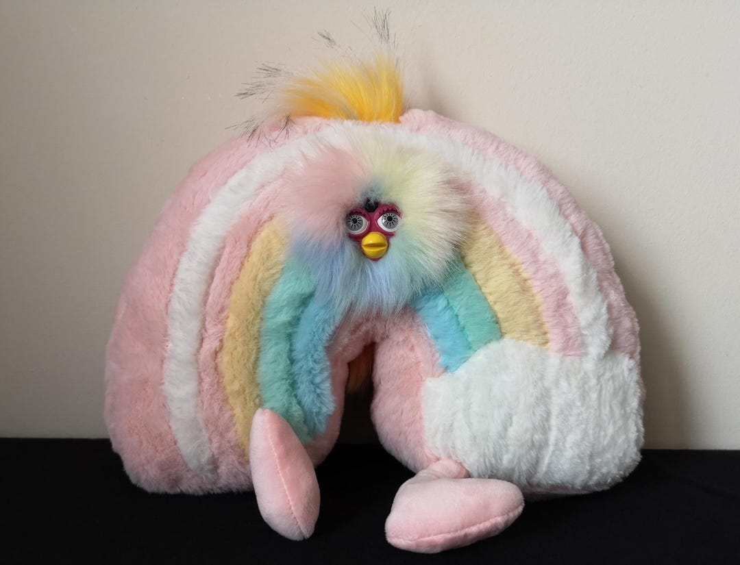 Oddbody Furby Soft Sculpture Pastel Rainbow Stuffed Art Toy - Etsy