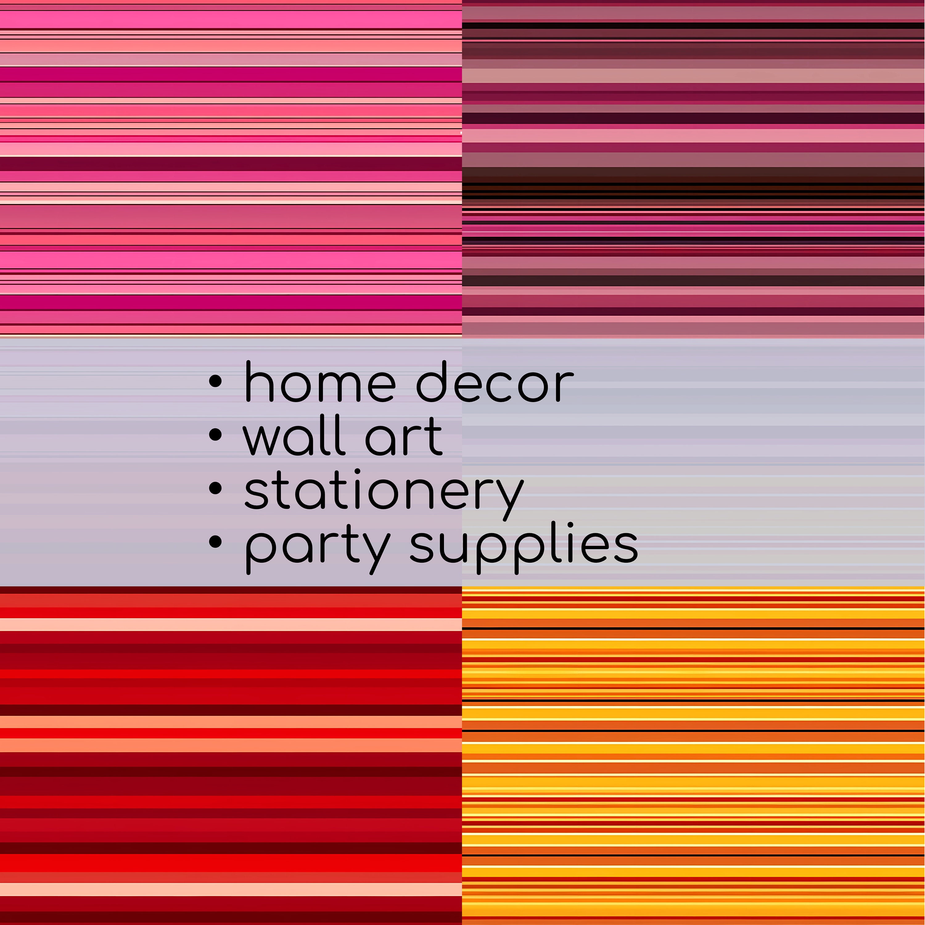 Striped DIGITAL Paper Backgrounds Colorful Horizontal or Vertical ...