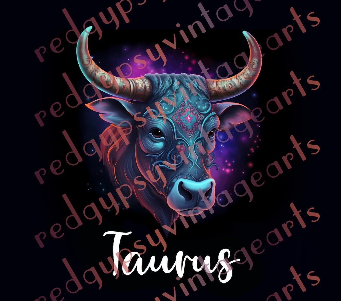 Taurus Zodiac Tumbler Wrap PRINTABLE Astrology Horoscope Signs - Etsy