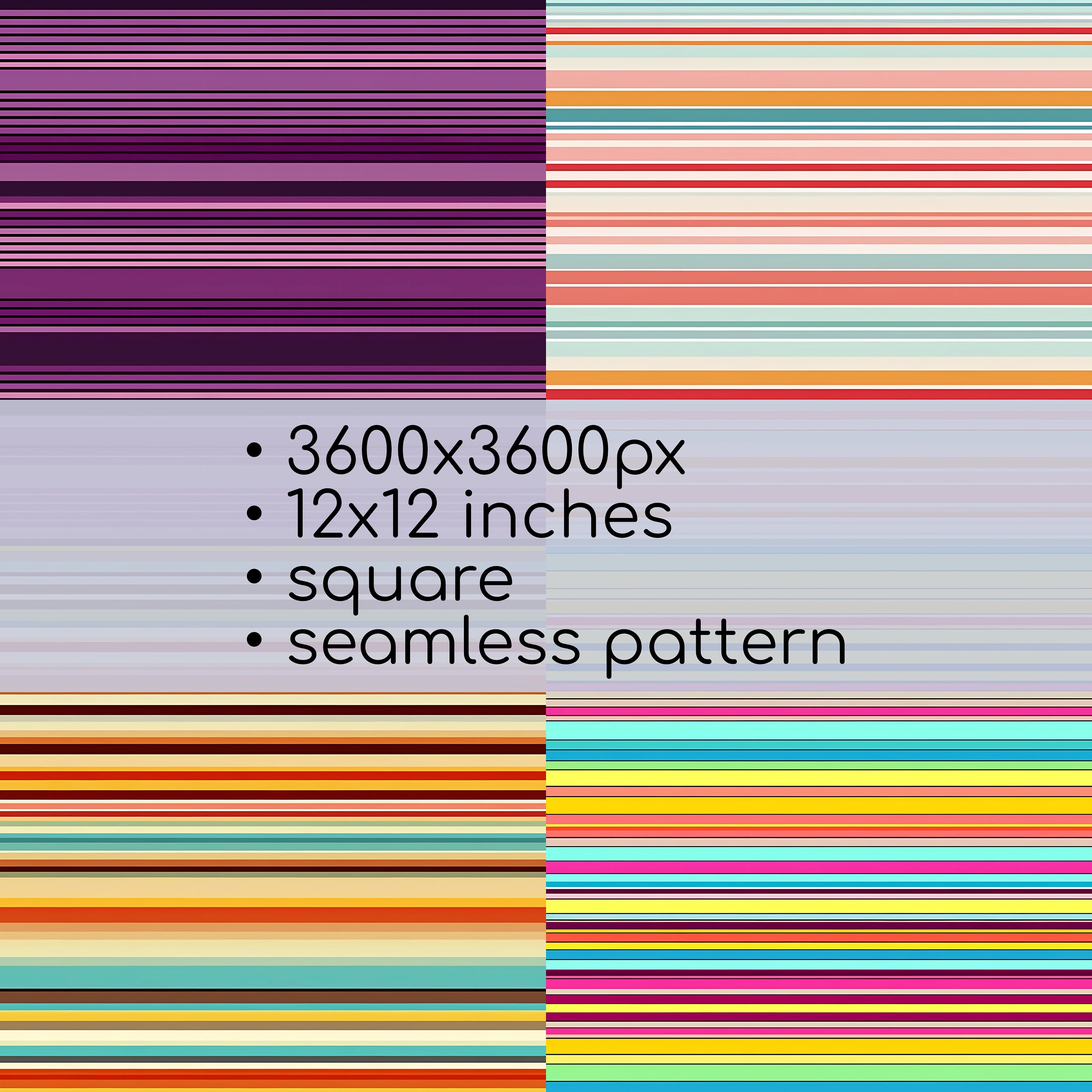 Striped DIGITAL Paper Backgrounds Colorful Horizontal or Vertical ...
