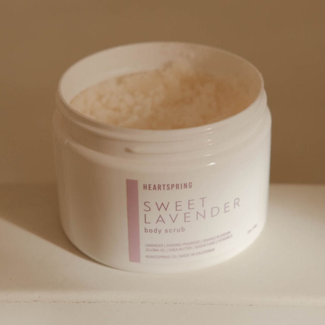 HEARTSPRING Sweet Lavender Body Scrub - Etsy