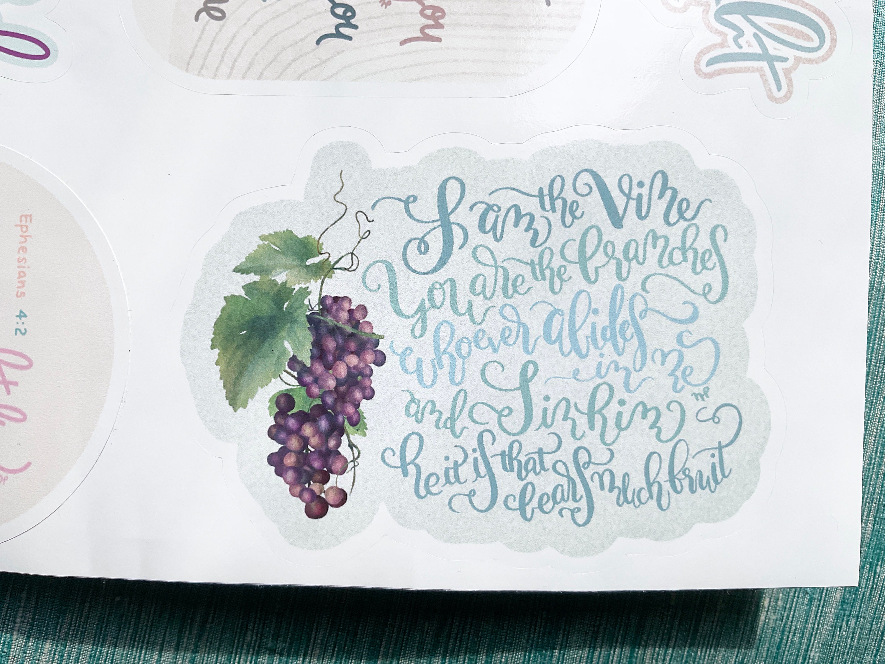 Bible Verse Sticker Bundle Christian Vinyl Sticker Pack Faith Stickers ...