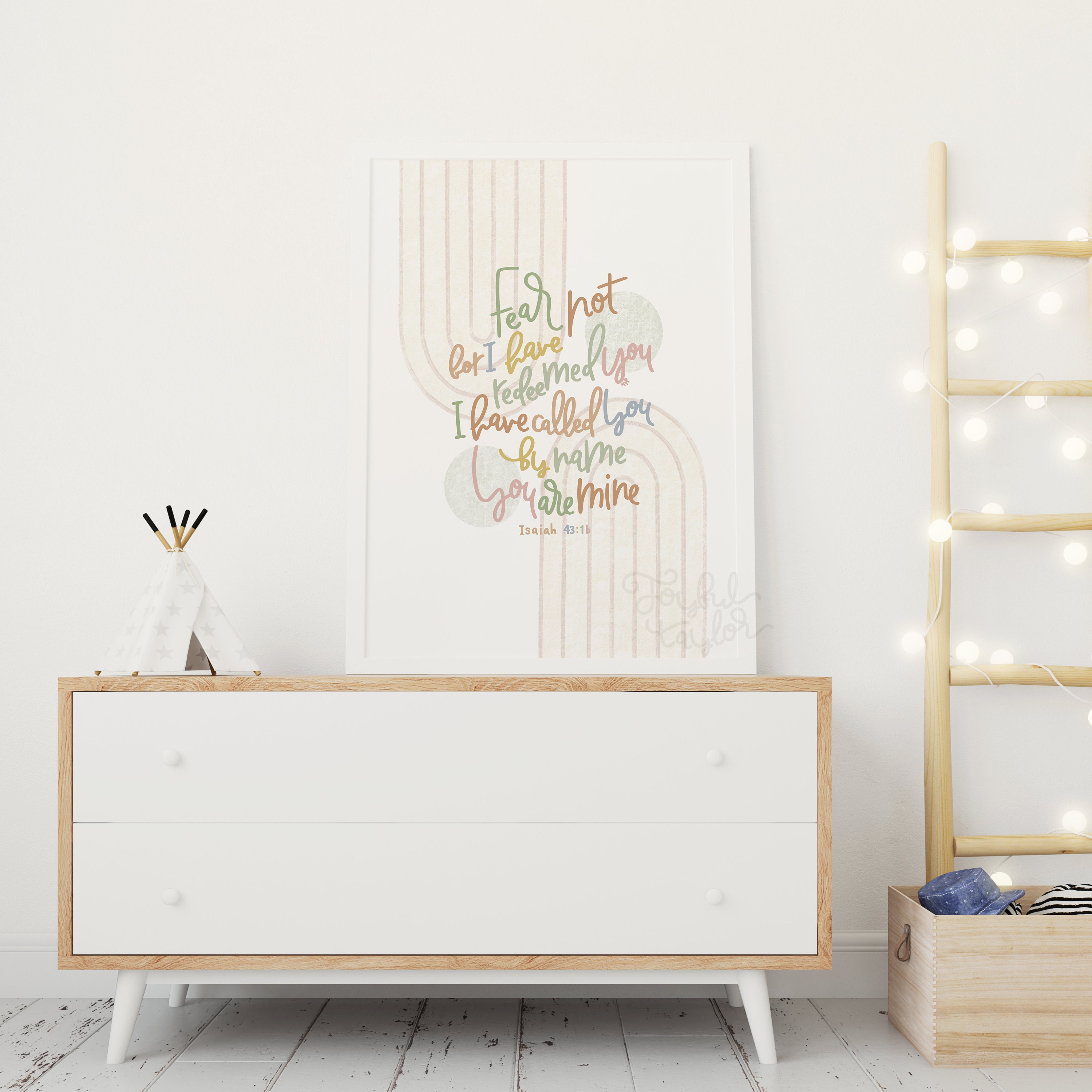 Isaiah 43:1b Bible Verse Scripture Printable Fear Not You Are Mine ...