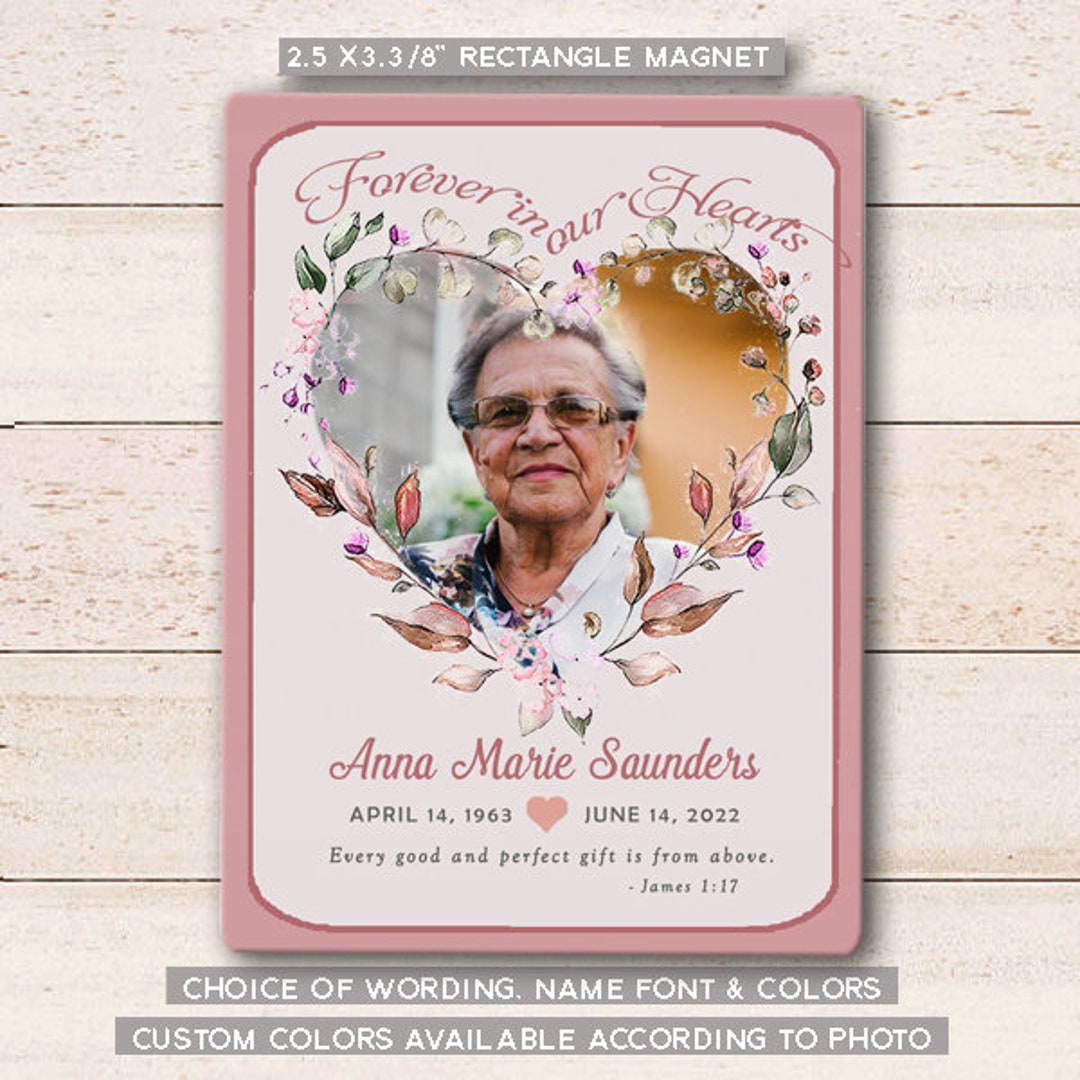 In Memory of Photo Magnet Funeral, Celebration of Life, Memorial ...