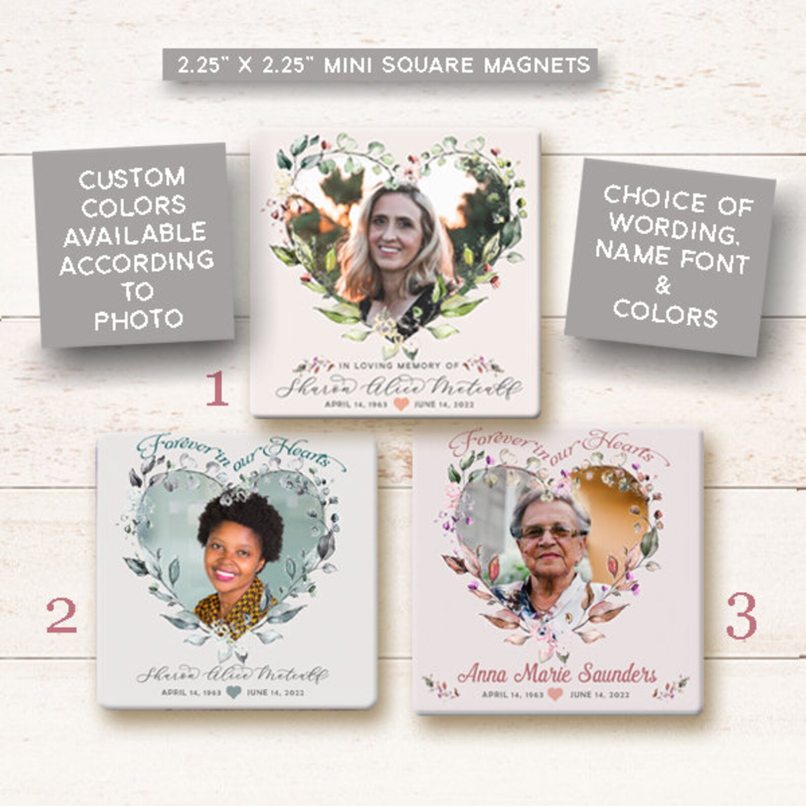 Celebration of Life in Memory of Magnets. Memorial Keepsake - Etsy