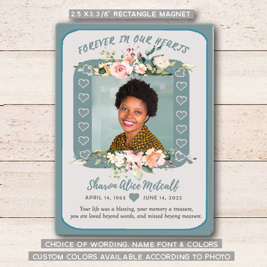 In Memory of Magnet Celebration of Life, Funeral, Memorial Keepsake, in ...