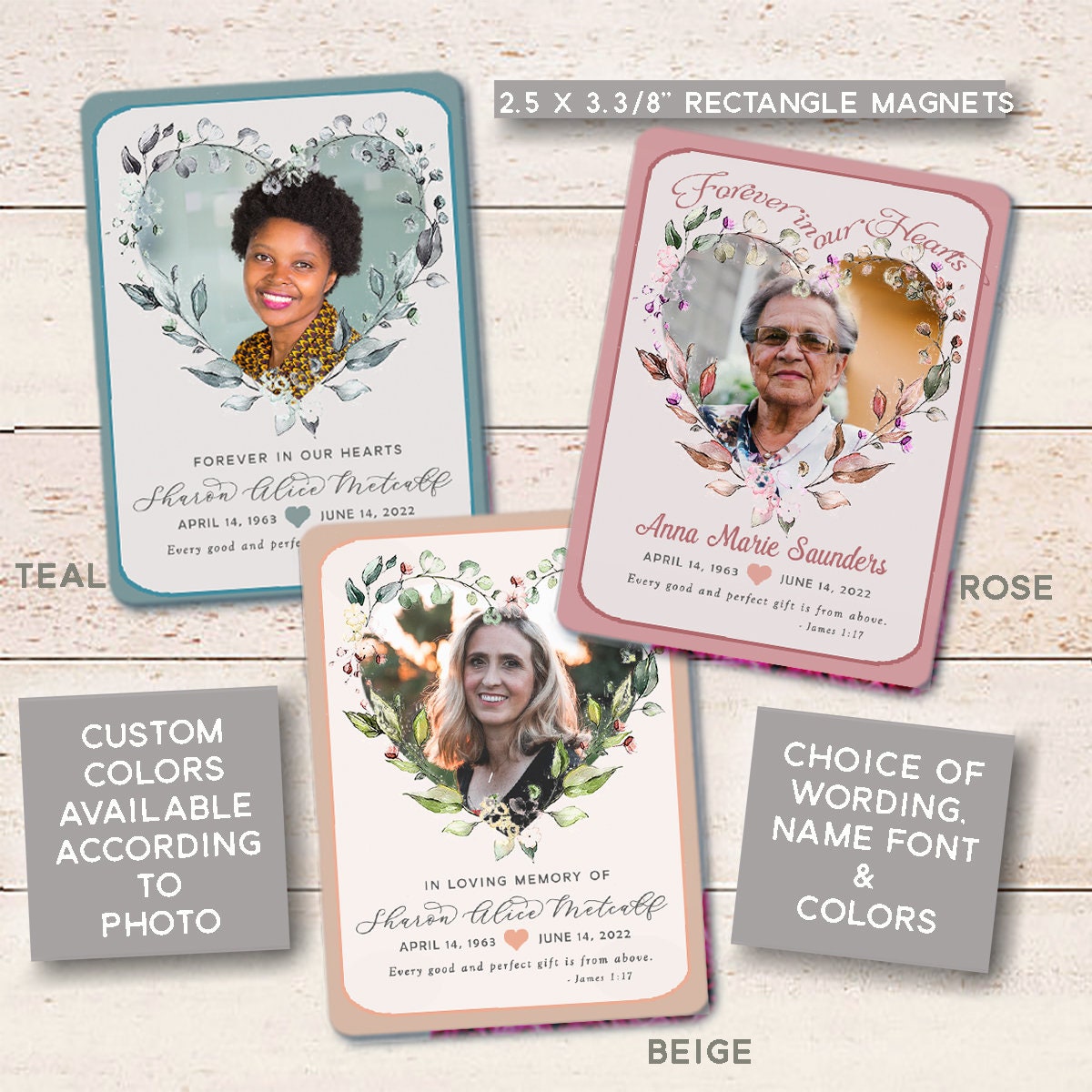 Celebration of Life in Memory of Magnets. Memorial Keepsake - Etsy