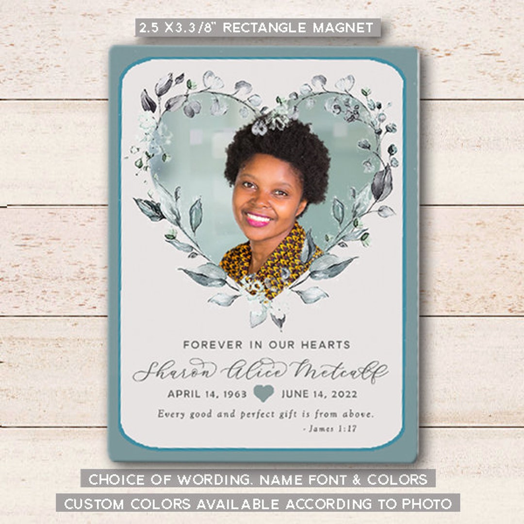 In Loving Memory Magnet - Funeral, Celebration of Life, Memorial ...