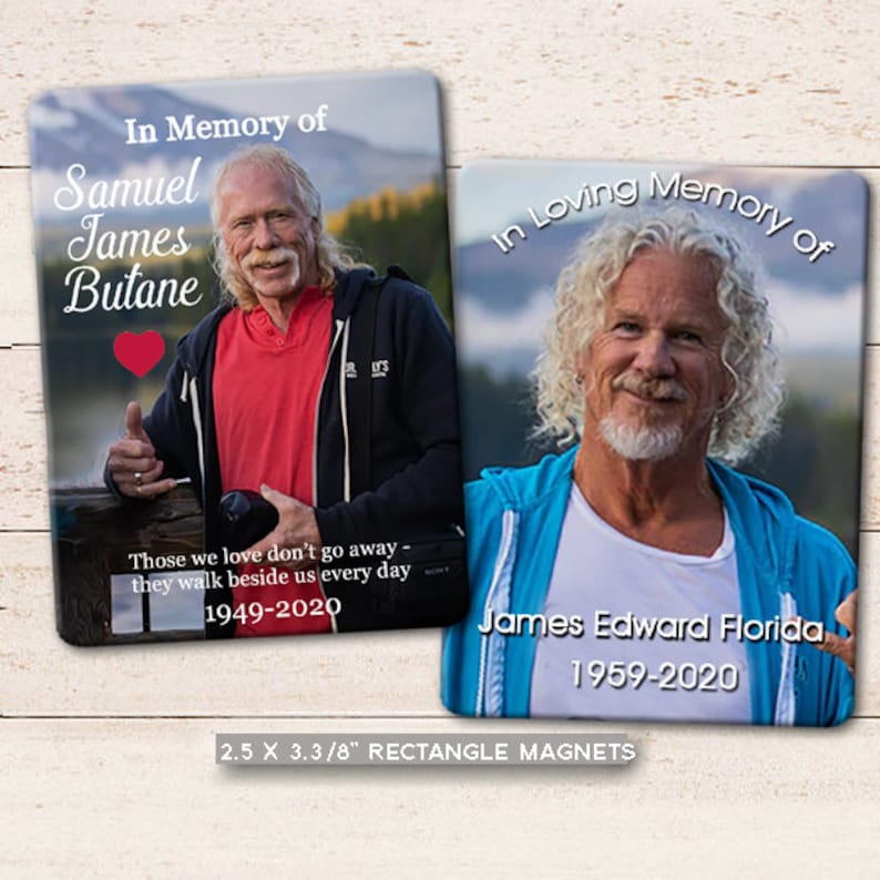 Memorial Magnets in Memory of Magnets. Memorial Magnet - Etsy