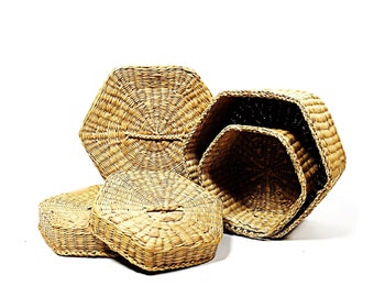 Small round basket | Etsy