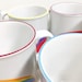 Vintage Set of Seven Mugs With Rainbow Design Rainbow Coffee Tea Mugs ...