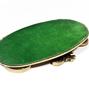 Vintage Brass Letter Clip Note Holder AT ONCE Clip Paperclip Desk ...