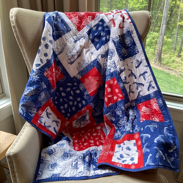 Nautical Quilt - Etsy