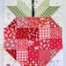 Strawberry Quilt Block Pattern - PDF Download - 10" X 12" Finished ...