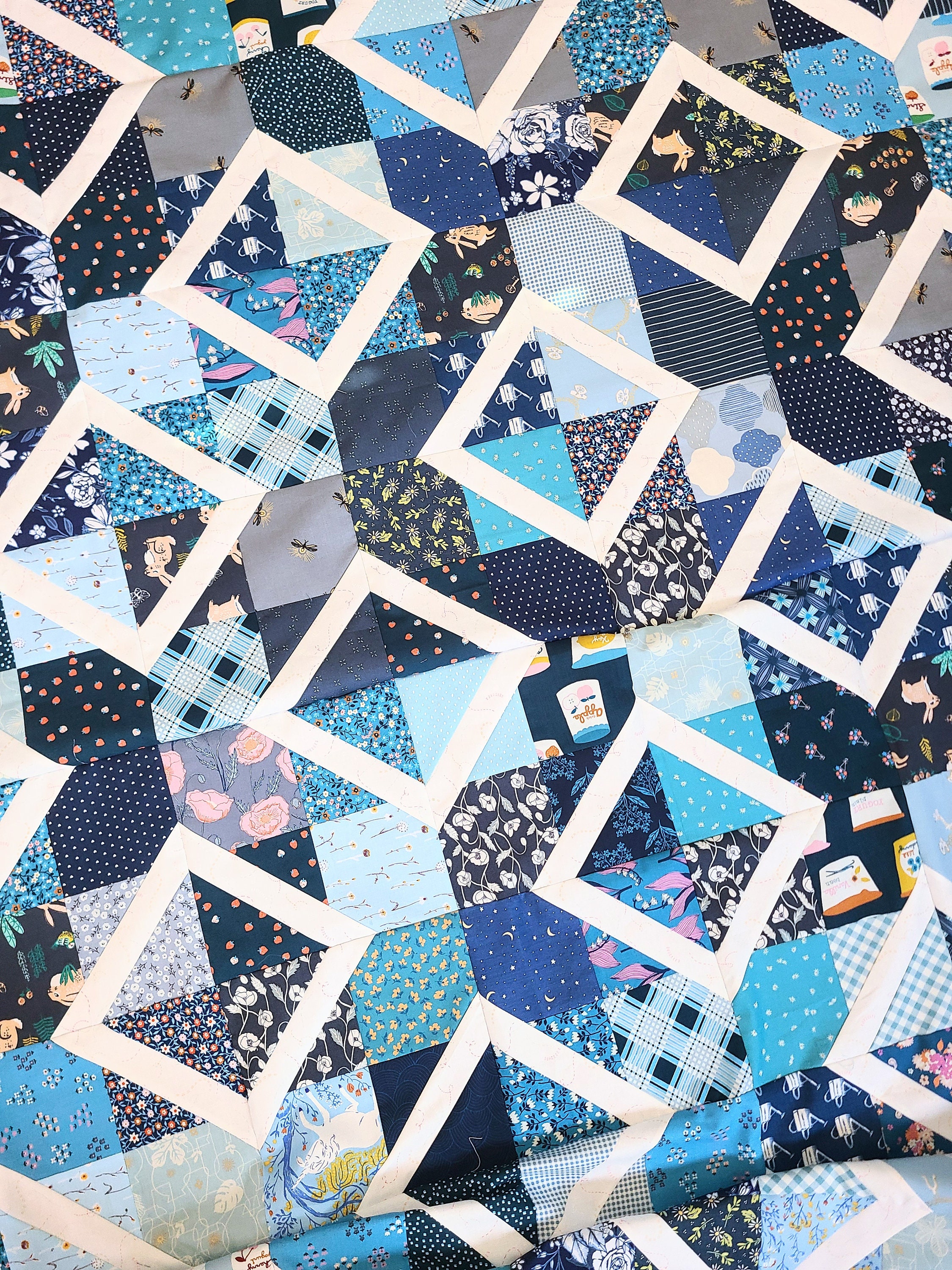 Set in Stone PDF Quilt Pattern - for 5 Inch, 10 Inch Squares, and Fat ...