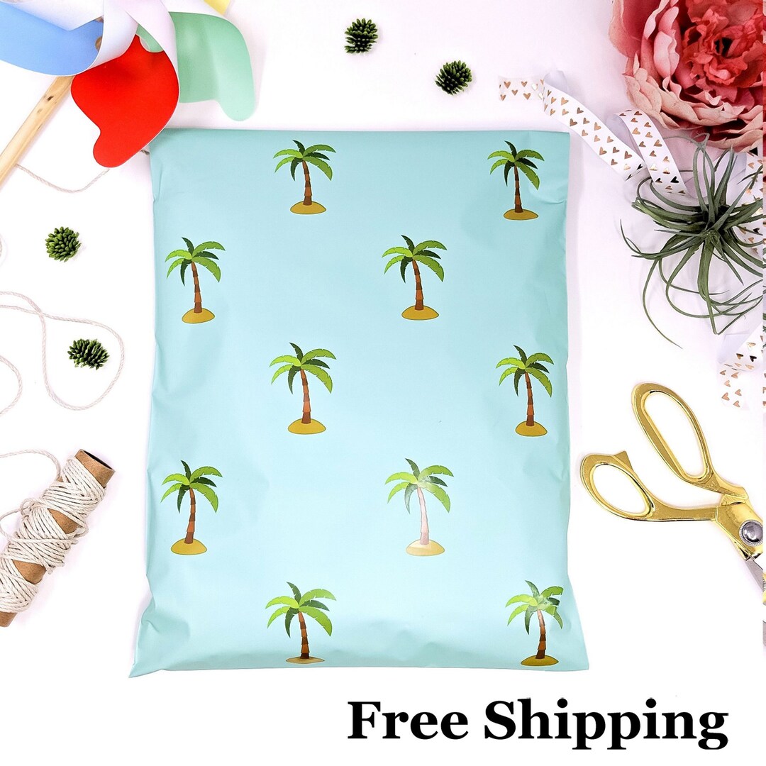 1-1000 6x9 Palm Tree Color Poly Mailers Free Same Day - Etsy