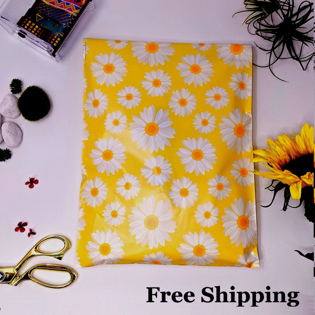 1-1500 10x13 Yellow Daisy Design Boutique Designer Poly - Etsy