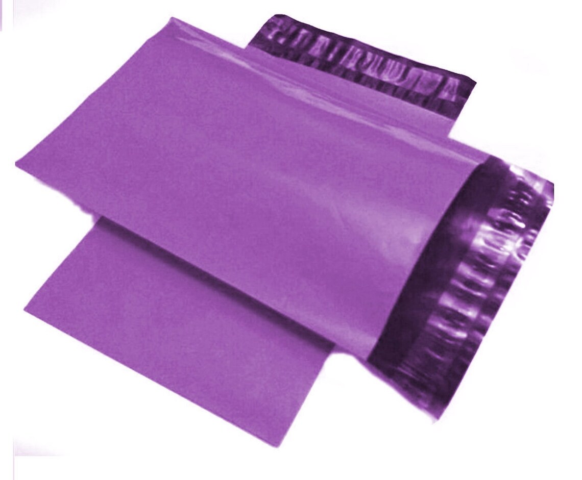 1-1000 7.5x10.5 Purple Color Poly Mailers Free Same Day - Etsy