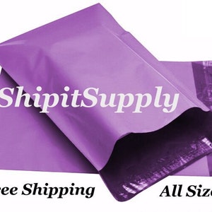 1-1000 7.5x10.5 Purple Color Poly Mailers Free Same Day - Etsy