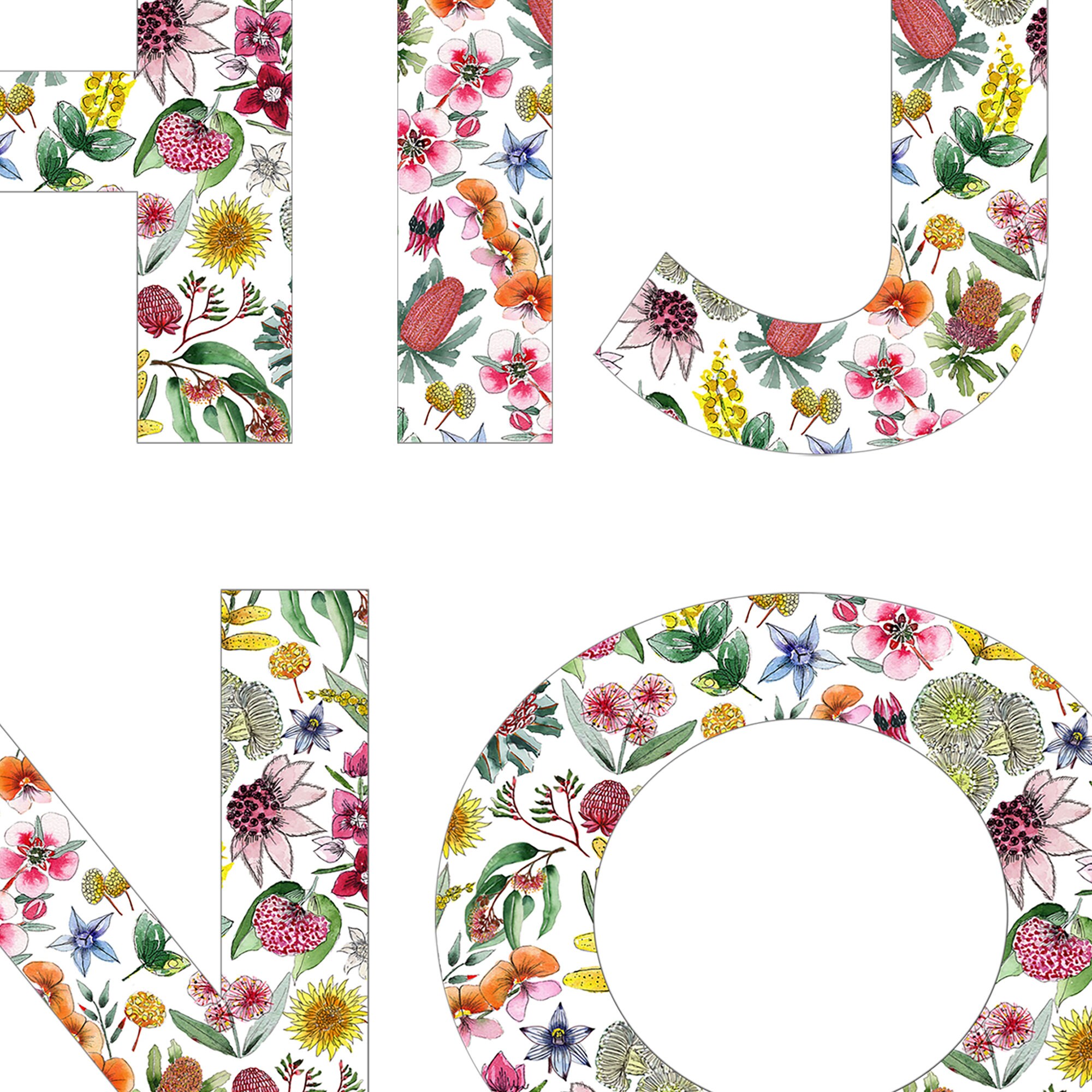 Australian Native Floral Alphabet Chart A - Z: Educational Prints ...