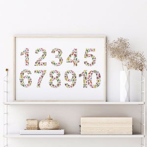 Australian Native Floral Number Chart 1 - 10: Educational Prints ...