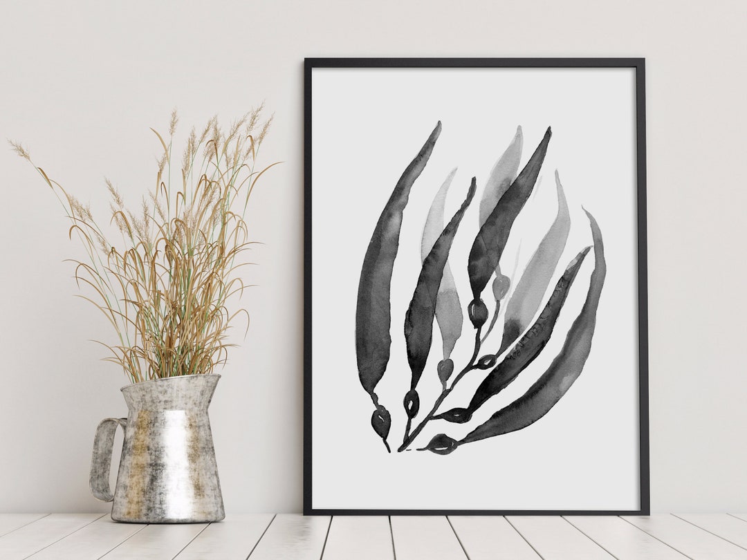 Kelp Underwater World Watercolour Marine Life Nautical Art Prints A5 A4 ...