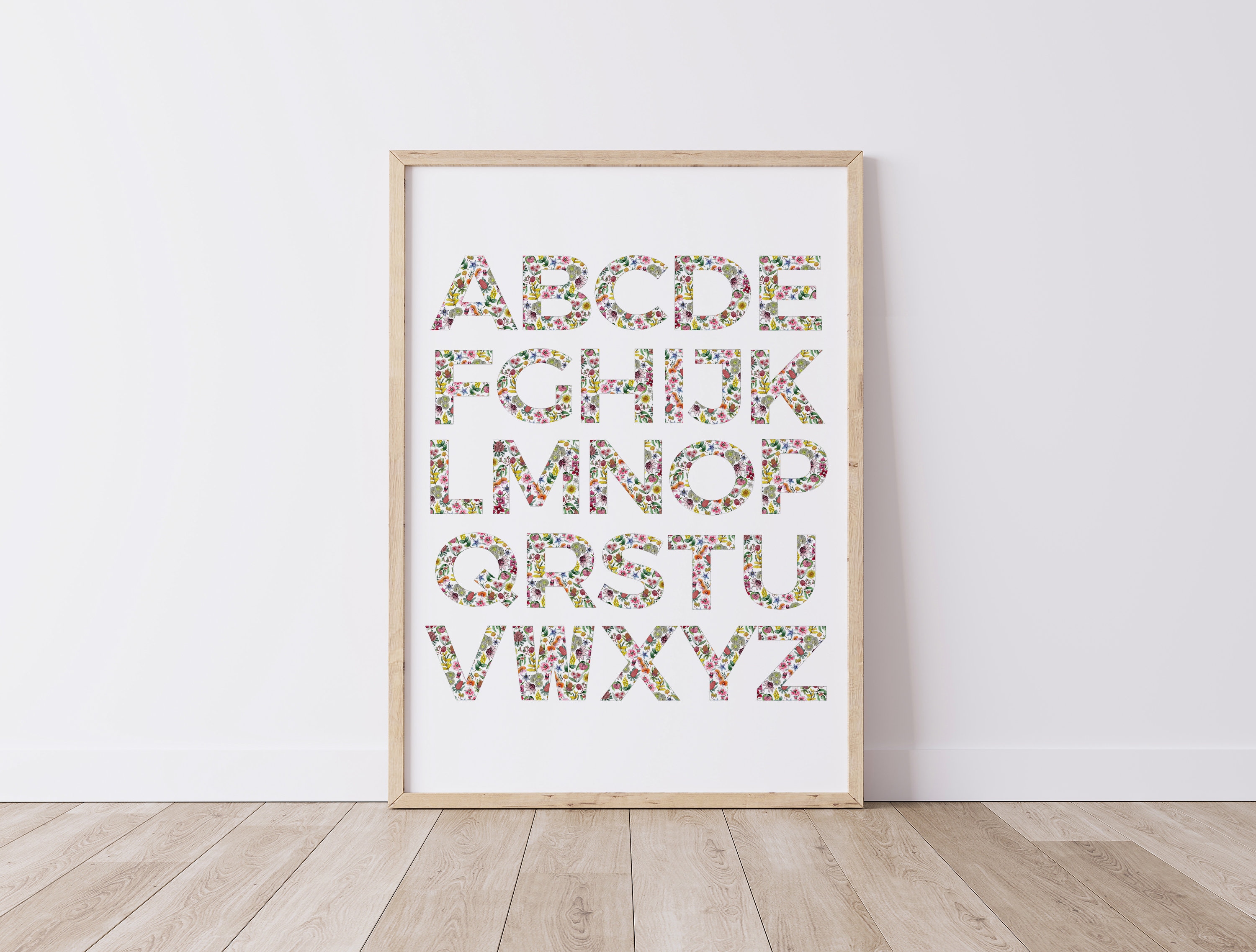 Australian Native Floral Alphabet Chart A - Z: Educational Prints ...