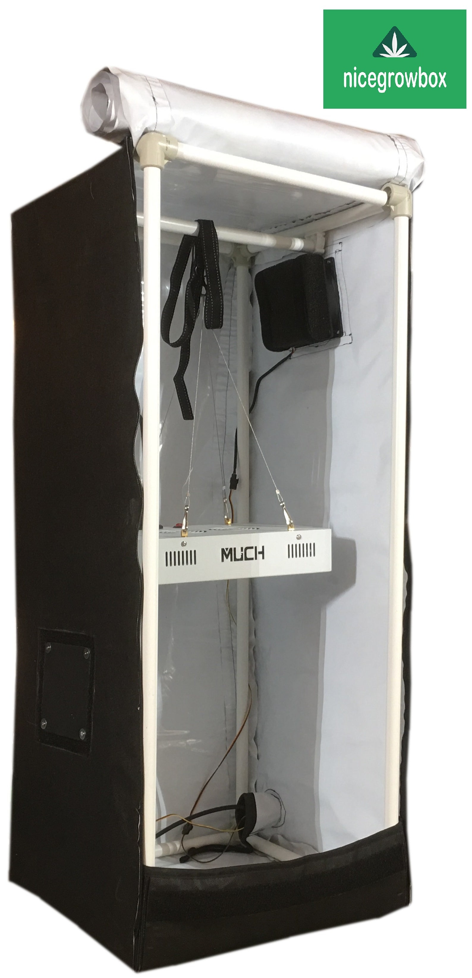 600W Led Reflective Hydroponics Nice Grow Box Tent 16x16x48 Full Set - Etsy