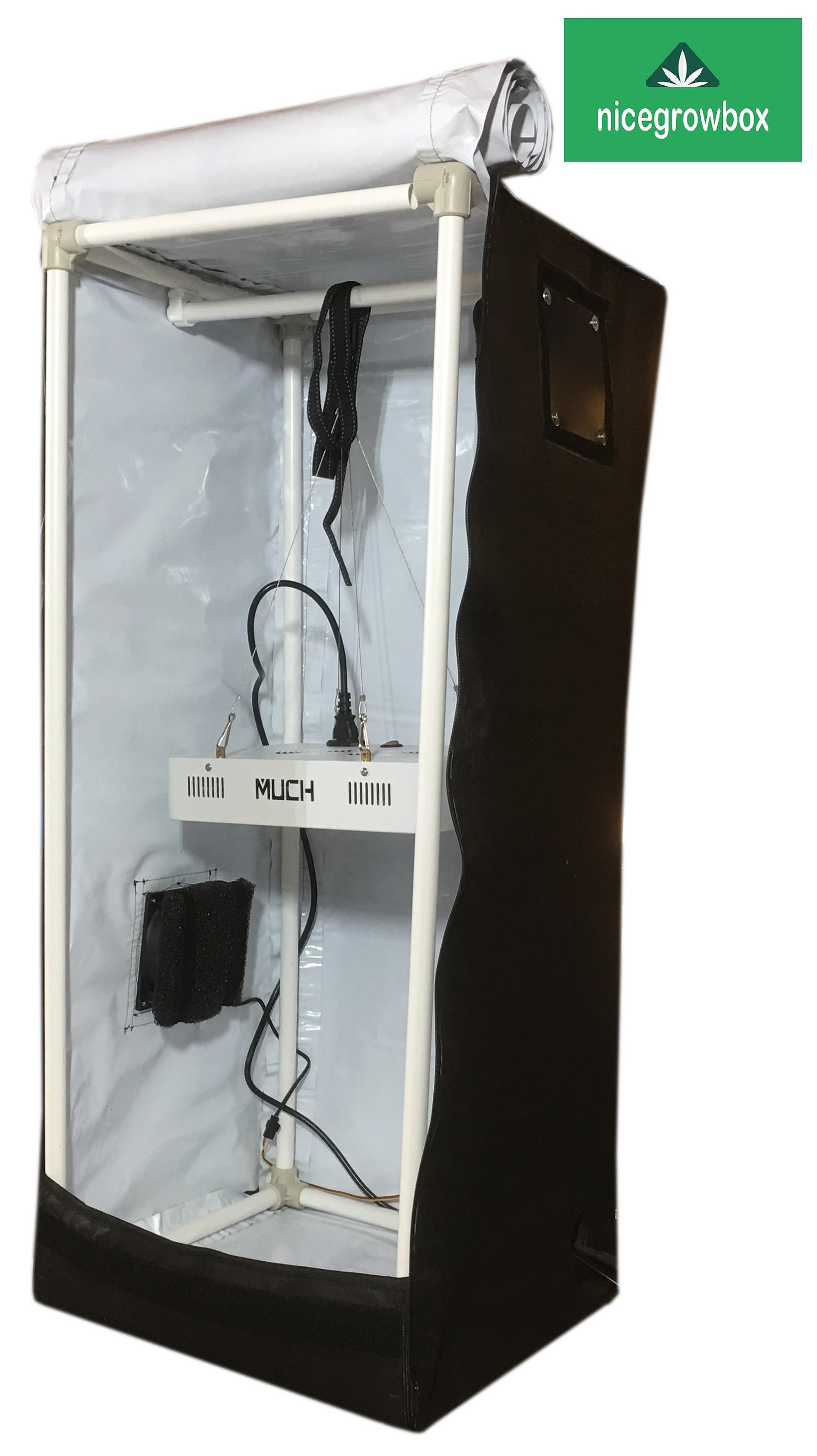 600W Led Reflective Hydroponics Nice Grow Box Tent 16x16x48 Full Set - Etsy