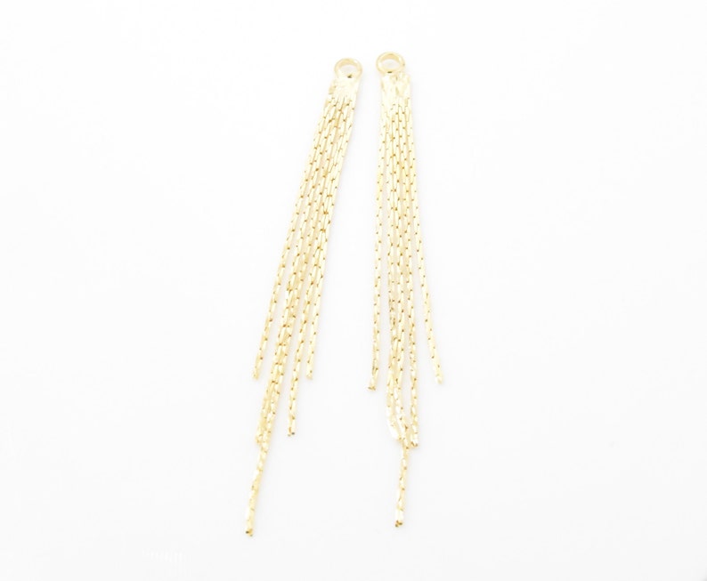 Gold Metal Tassel . Gold Chain Tassel . Brass Tassel . Wedding - Etsy