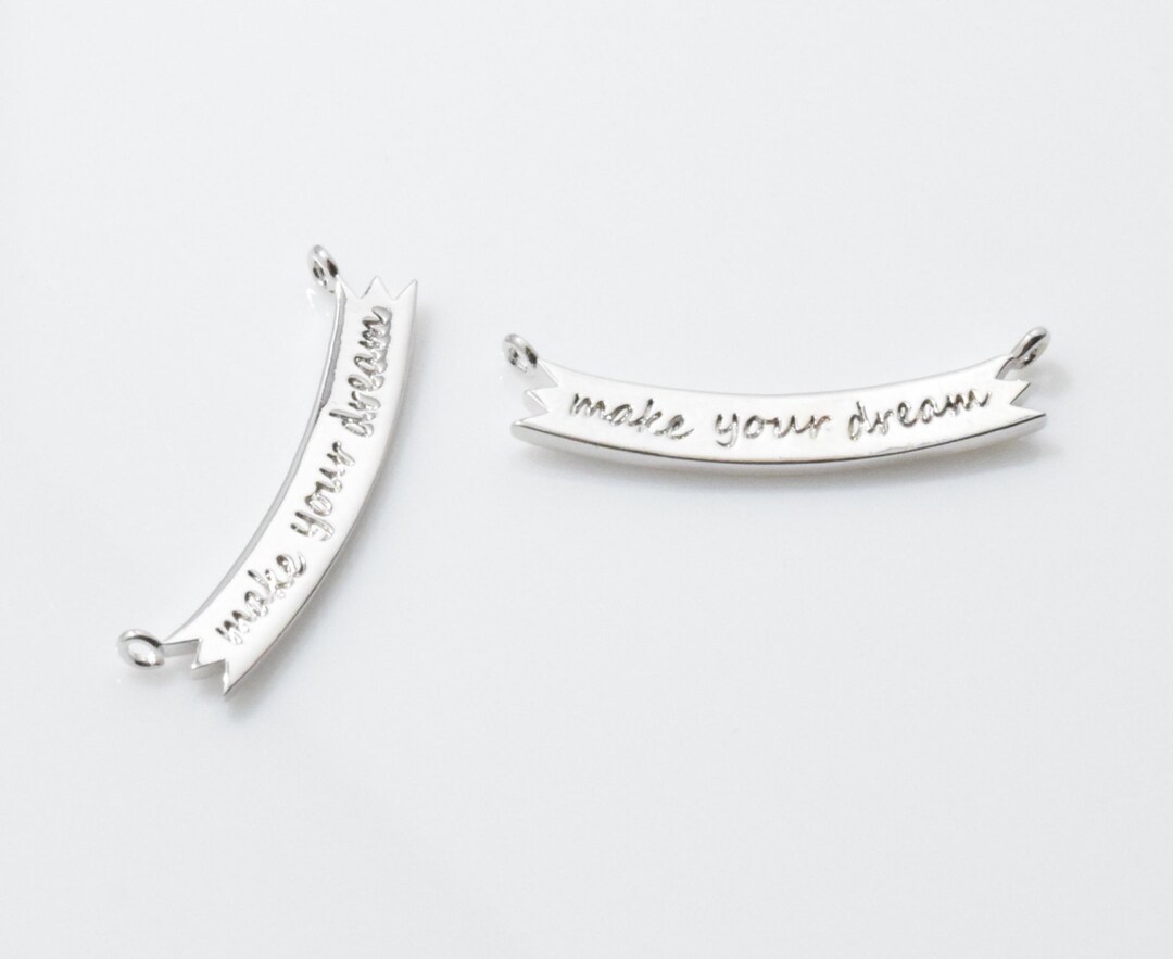 Lettering Bar Connector . Lettering Bar Pendant . Message Bar Pendant ...