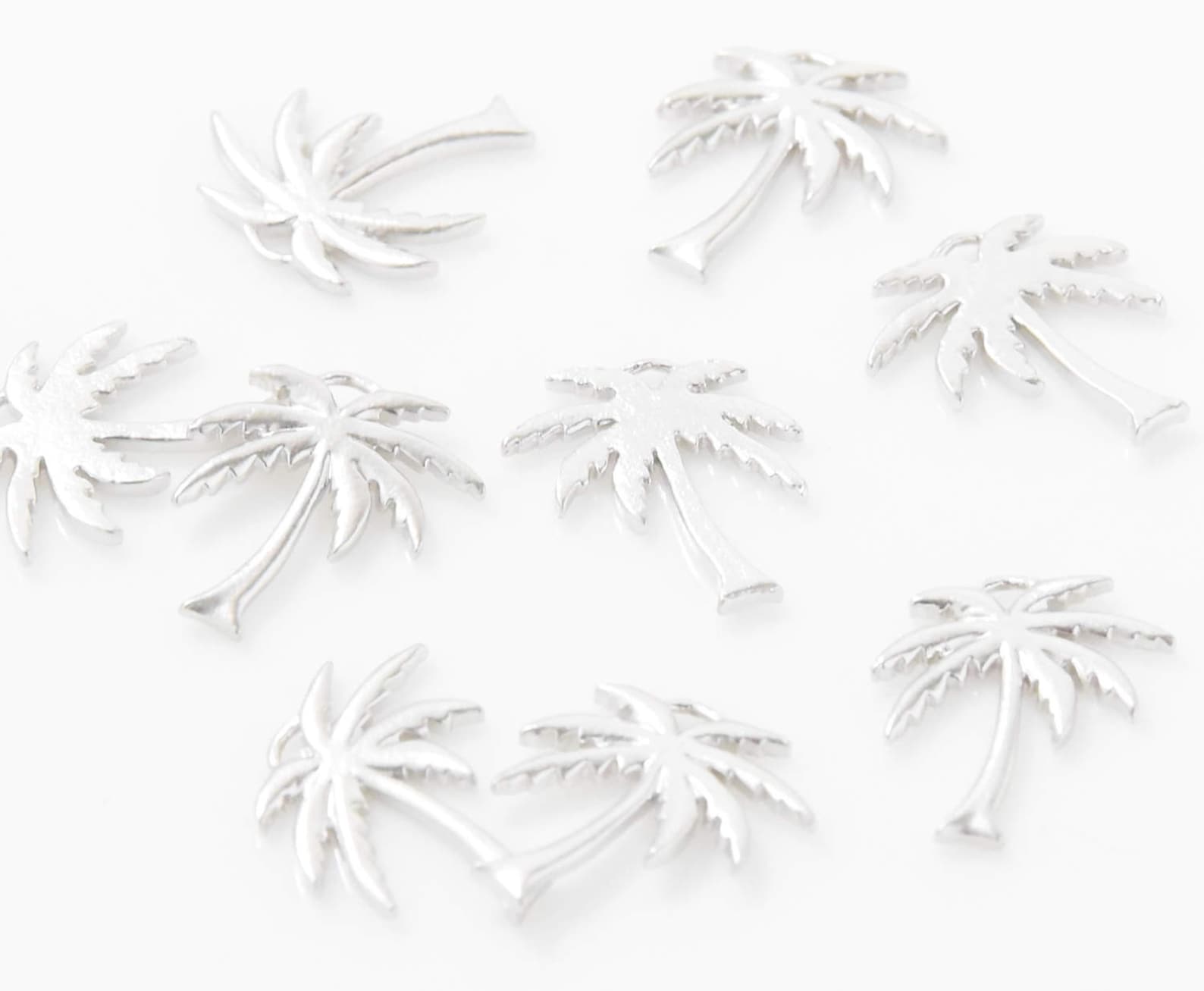 Palm Tree Pendant . Palm Tree Charm . Tiny Palm Tree Bead . | Etsy