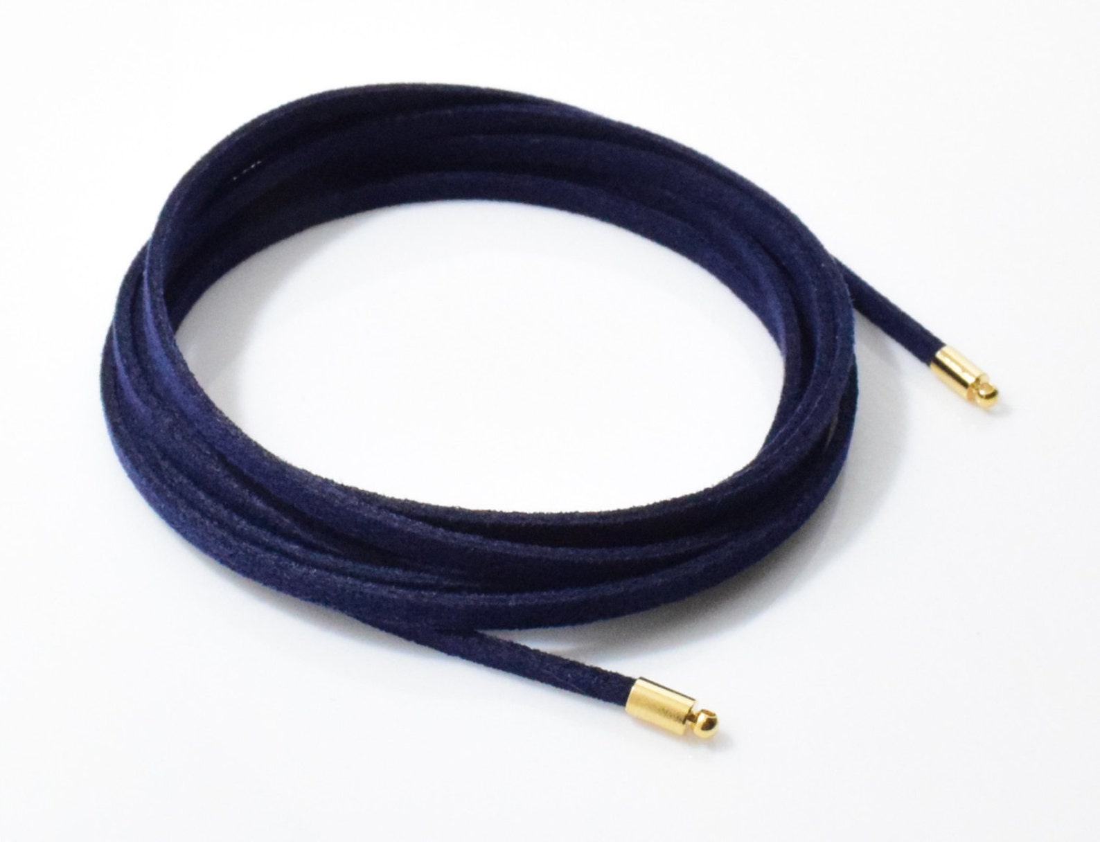 Navy Chamois Necklace String . Choker String . Leather | Etsy