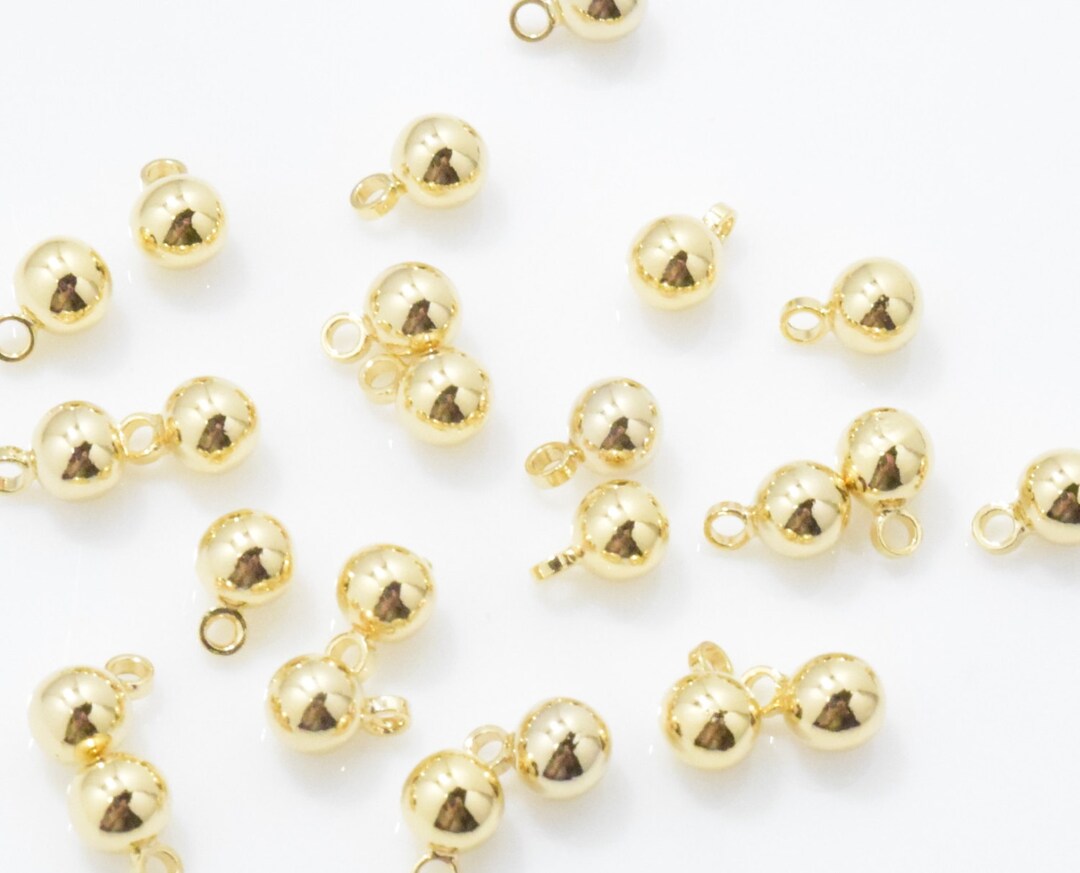 Tiny Ball Pendant (small) . Ball Charm . Handmade Jewelry Supplies ...