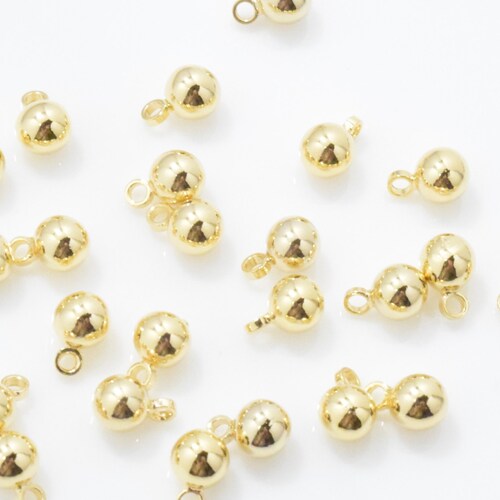 Tiny Ball Pendant small . Ball Charm . Handmade Jewelry - Etsy