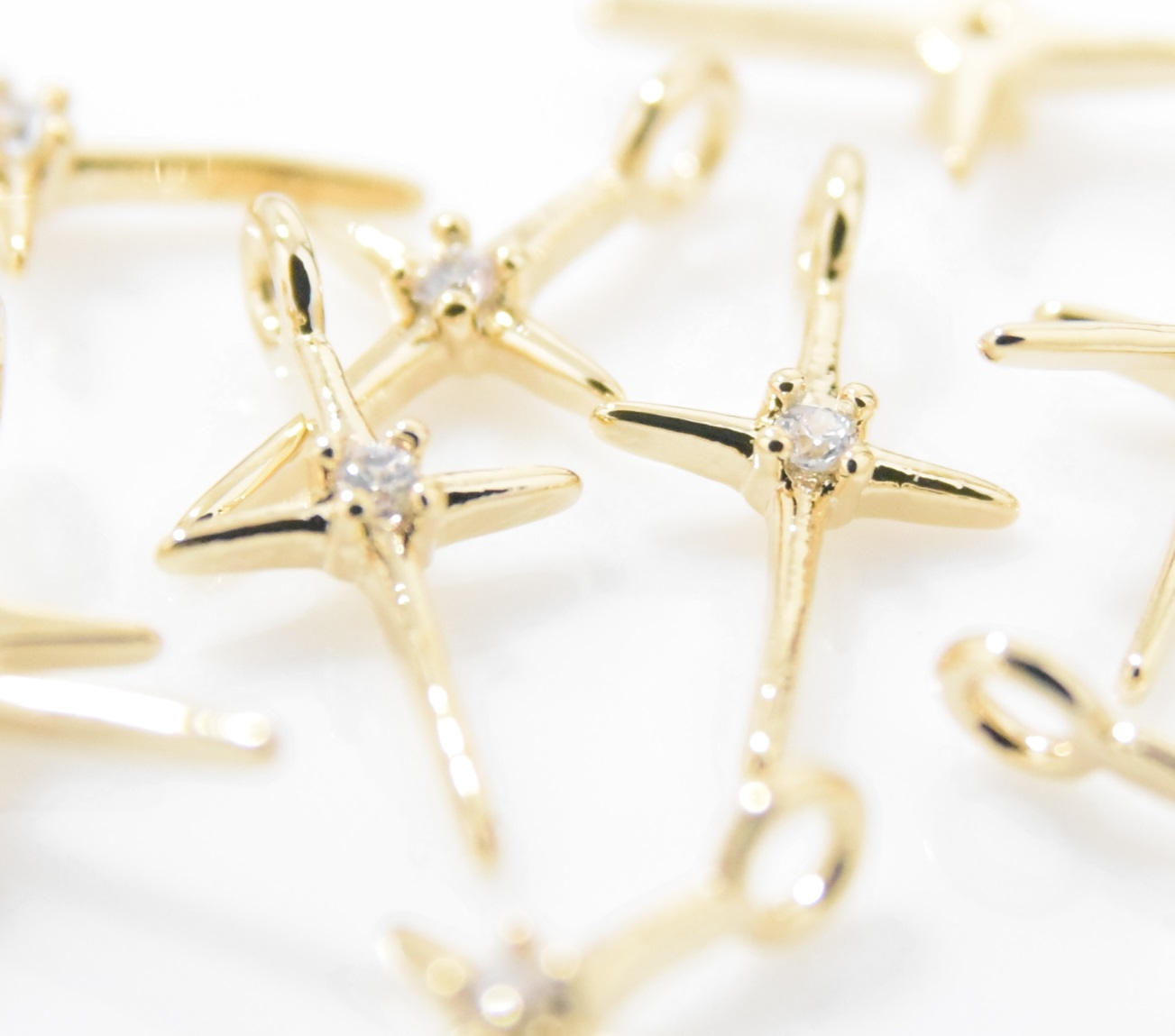 Cubic Cross Pendant . Cubic Cross Charm . Cubic Cross Beads . - Etsy