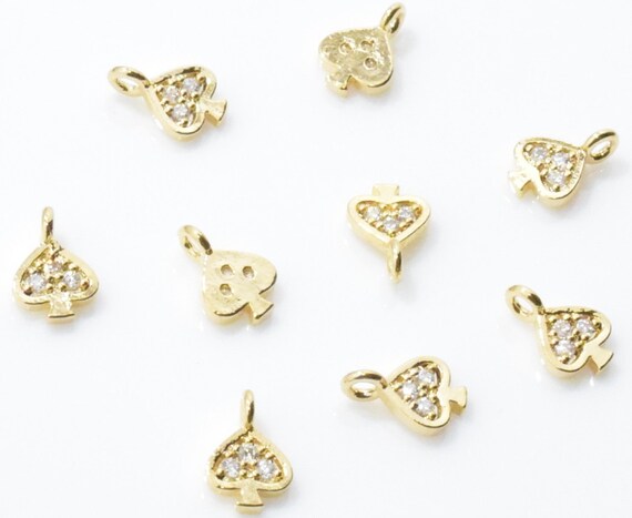 Cubic Spade Pendant . Spade Charm . Trump Pendant . Cubic - Etsy Australia