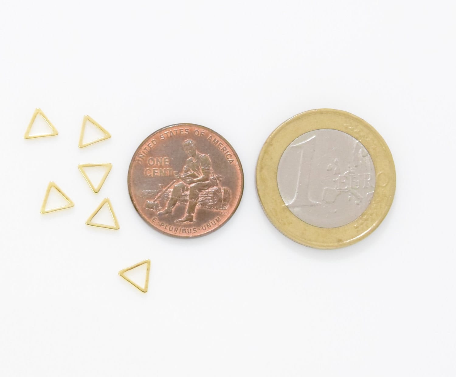 6MM Triangle Pendant . Tiny Triangle Bead . Tiny Triangle - Etsy