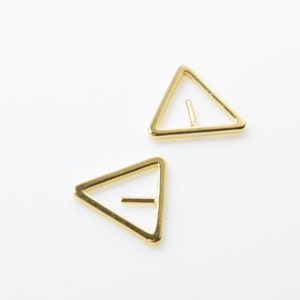 Triangle (pin) Brass Pendant . Wedding Jewelry . Jewelry Craft Supply ...