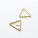 Triangle (pin) Brass Pendant . Wedding Jewelry . Jewelry Craft Supply ...